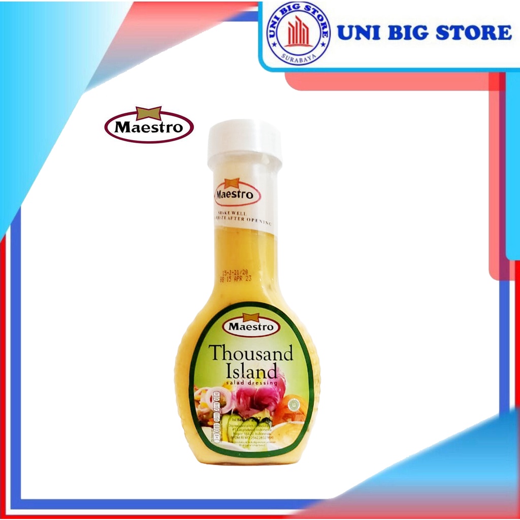 Jual MAESTRO Saus Thousand Island Saos Salad Dressing Sauce 237 ml ...