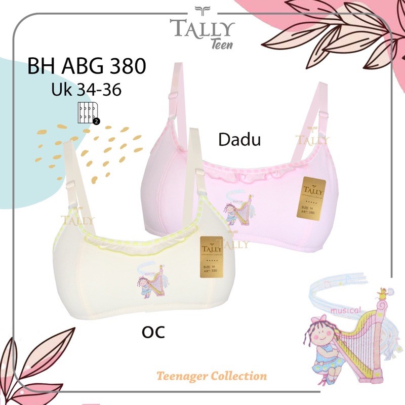 Jual TALLY BRA BH REMAJA ABG 380 I TANPA KAWAT I TANPA BUSA I SIZE 32-38 I CUP A-B | Shopee ...