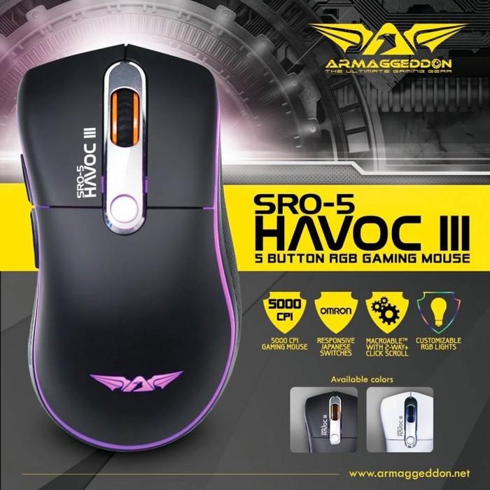 Jual Mouse Gaming Armaggeddon Havoc 3 / Havoc III | Shopee Indonesia