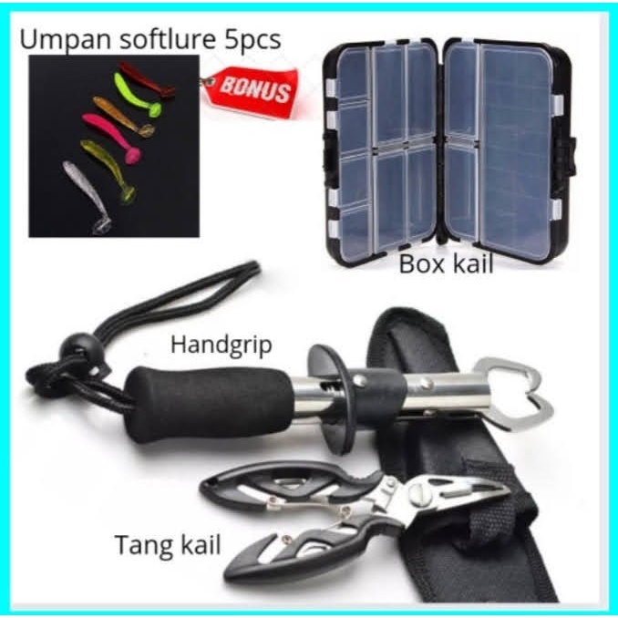 Jual Gripper tang ikan kail combo paket peralatan mancing bonus ...