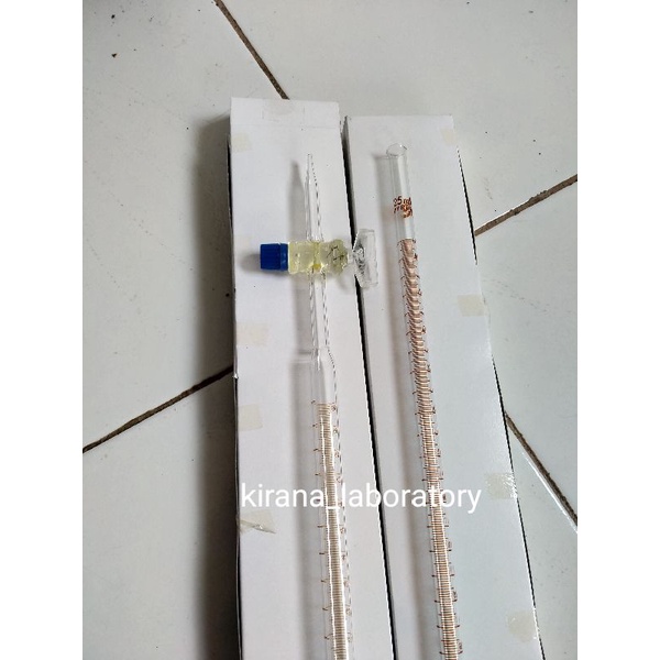 Jual buret 25ml PYREX keran kaca - buret 25 ml pyrex - alat ukur ...
