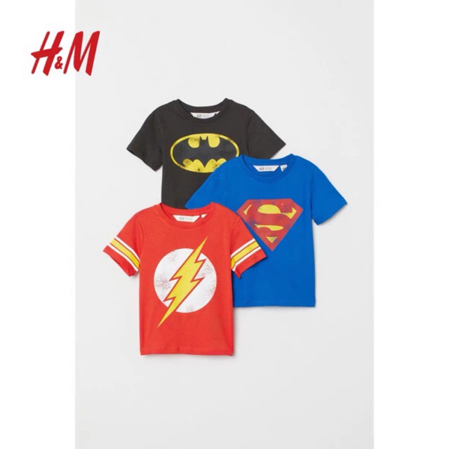 Jual H&M Kaos Hero Anak (3pcs) | Shopee Indonesia