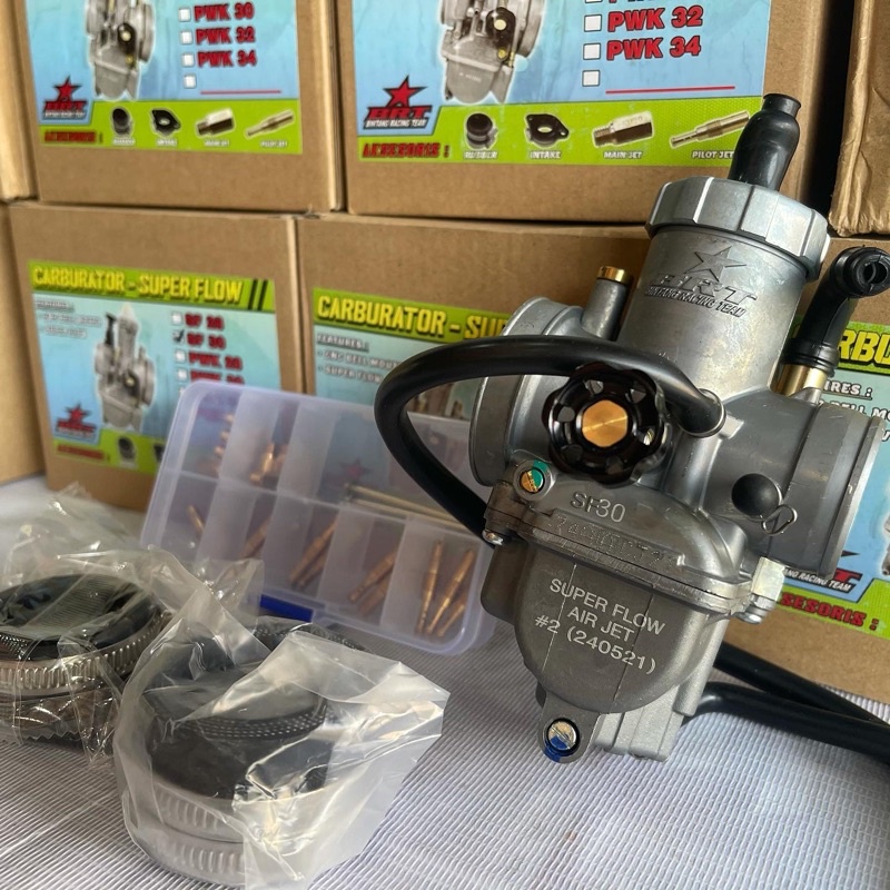 Jual KARBU PE 28 DAN 30 SUPERFLOW KARBURATOR PE RASA PWK | Shopee Indonesia