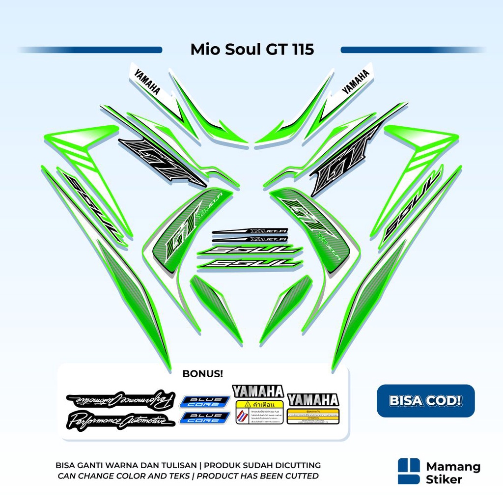 Jual Striping Mio Soul GT 115 Full Body Variasi (5) Original Yamaha ...