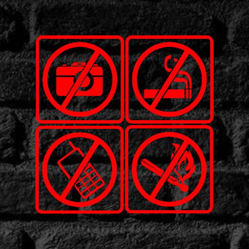 Jual Sticker dilarang merokok, kamera,membawa hp,nyalakan api | Shopee ...