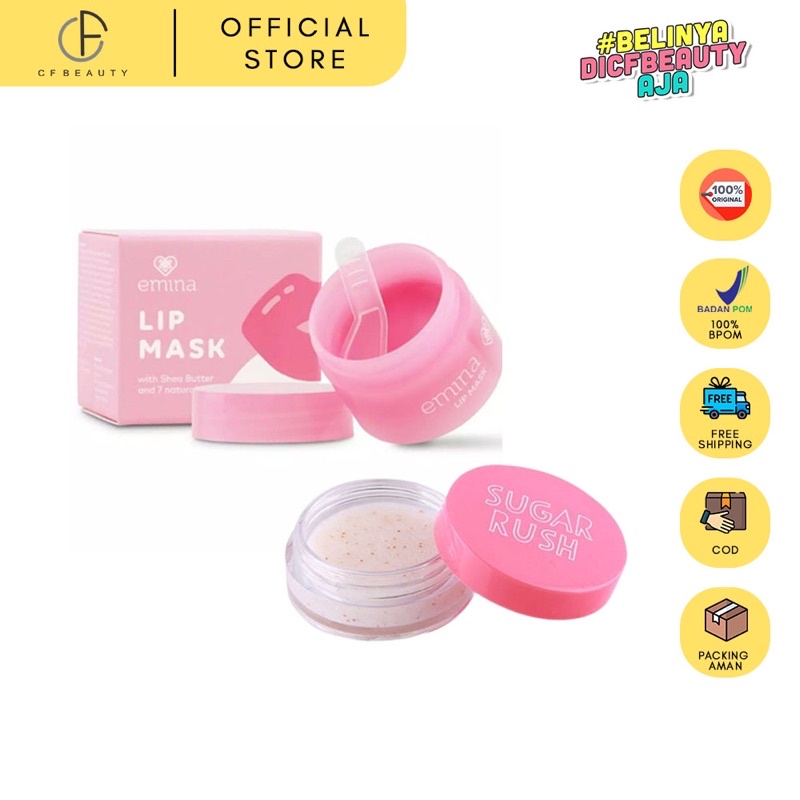 Jual Emina Sugar Rush Lip Scrub / scrub bibir emina, EMINA Lip Mask ...