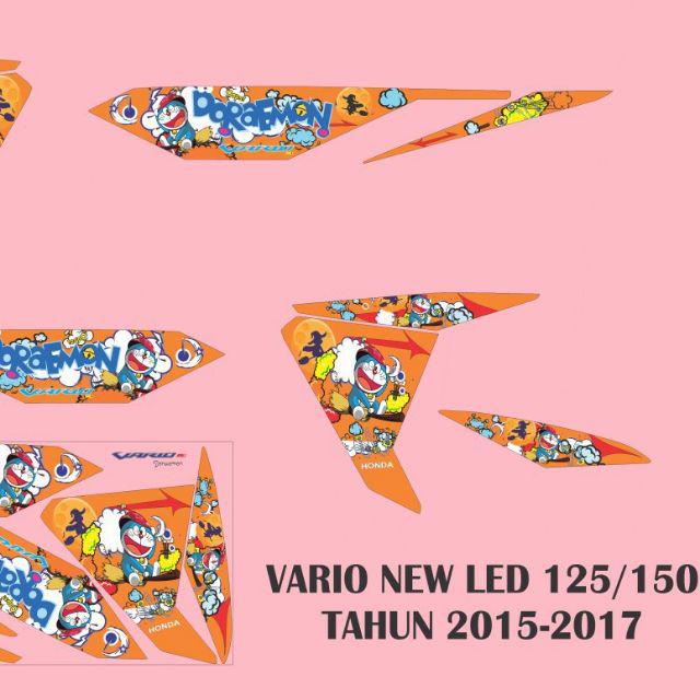 Jual STIKER STRIPING MOTOR VARIO NEW LED 125/150 TAHUN 2015-2017 DORAEMON | Shopee Indonesia