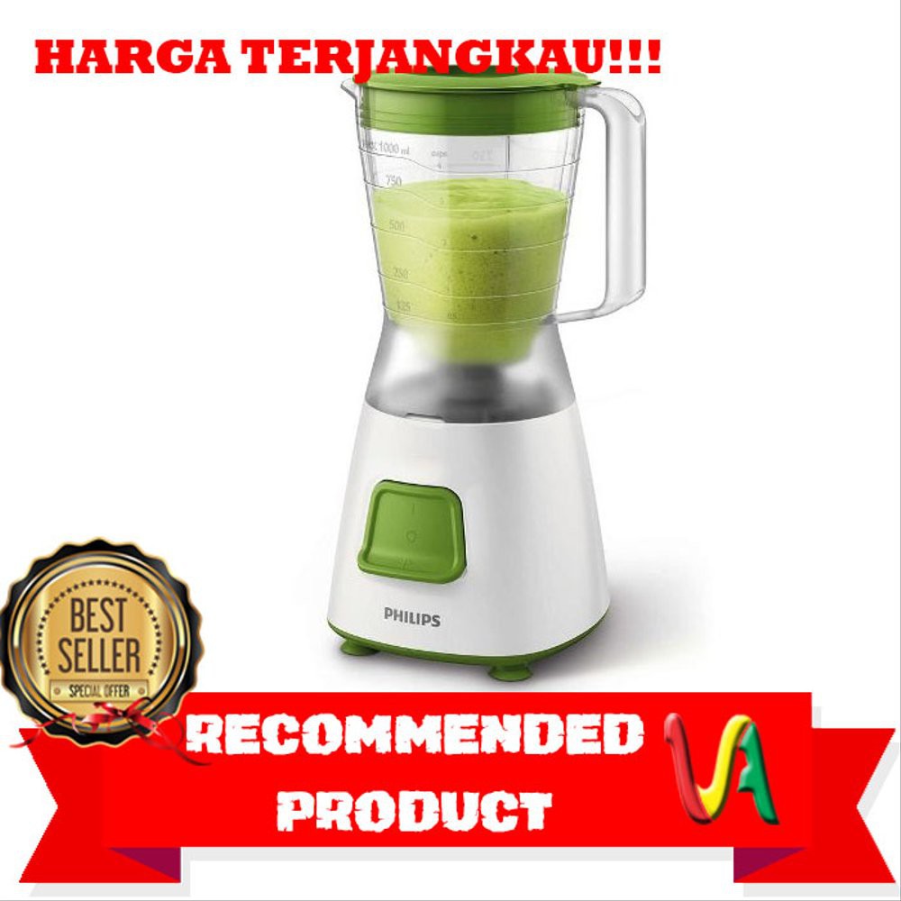 Jual PHILIPS Blender Plastik 1.25 Liter HR2057 - Hijau - Blender ...