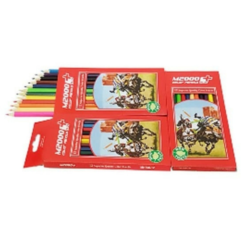 Jual PENSIL WARNA 12 WARNA / PENSIL WARNA KAYU 12 WARNA SUPER COLOUR ...