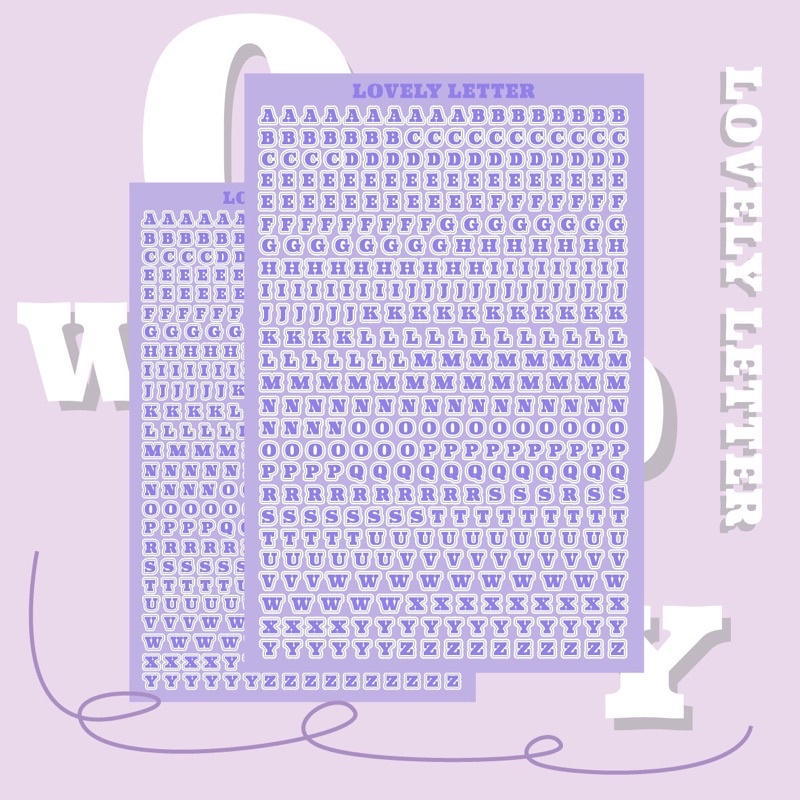 Jual [kstuffind] Stiker Tulis Alphabet Huruf Warna Warni Sticker DIY ...