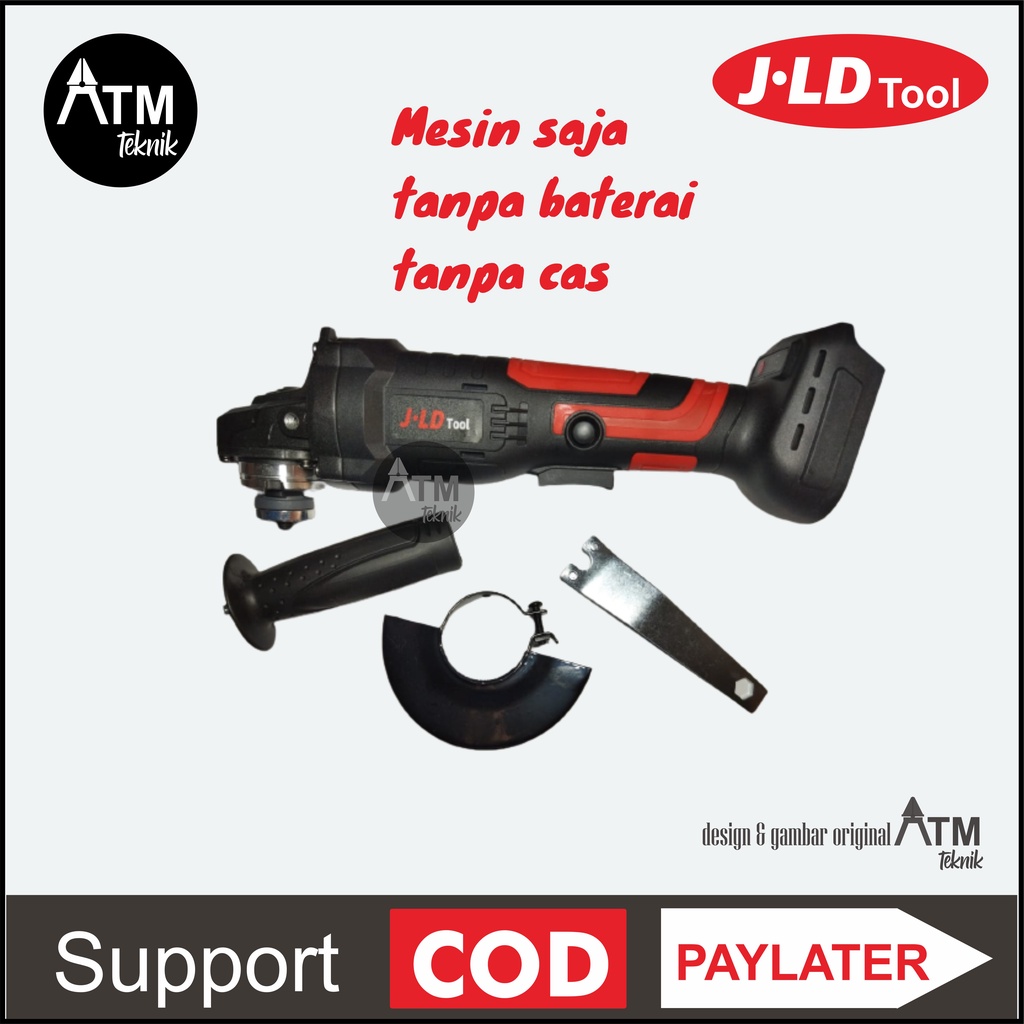 Jual Mesin Gerinda Baterai Cordless JLD Tool Unit Saja | Shopee Indonesia