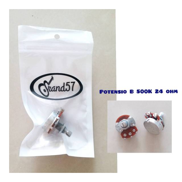 Jual Potensio gitar bass B500K 24ohm potensio alpha mono potensiometer ...