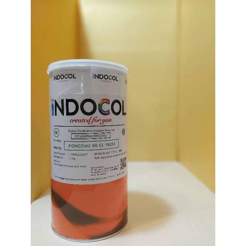 Jual Pewarna makanan INDOCOL Original Ponceau 4R CI 16255 | Shopee ...