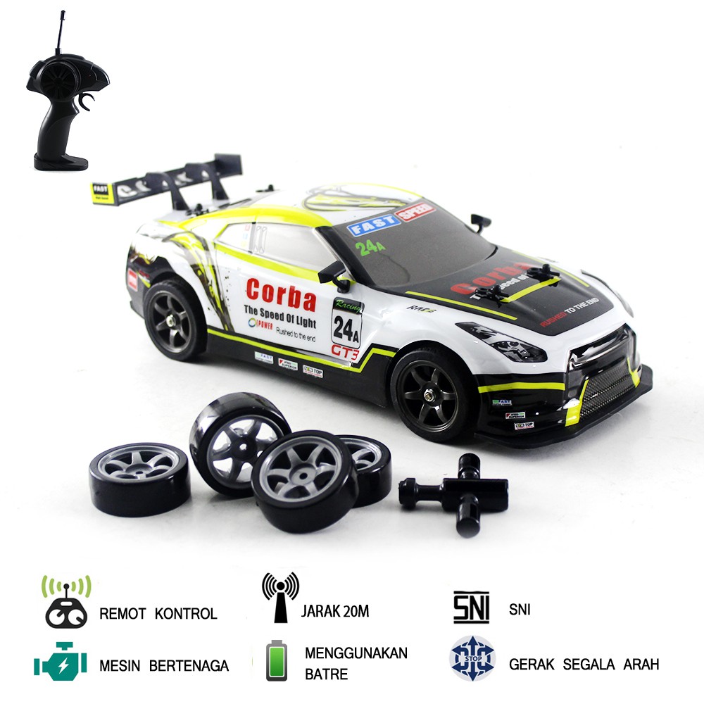 Jual Mainan Mobil Remot Kontrol RC Drift Racing Club | Shopee Indonesia
