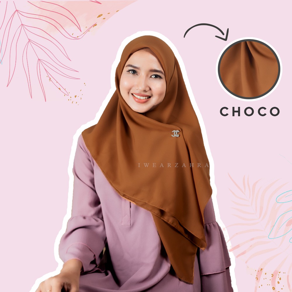 Jual HIJAB BELLA SQUARE - Jilbab Segiempat Jahit Tepi Polycotton Kerudung Segi Empat Potton ...