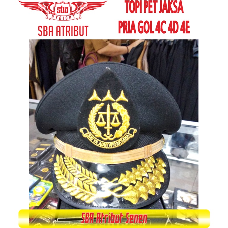 Jual TOPI PET PDU JAKSA KEJAKSAAN RI PATI PRIA GOL 4C 4D 4E | Shopee ...