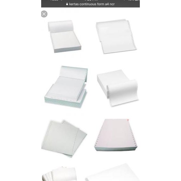 Jual KERTAS CONTINUOUS FORM NCR SIZE A4 2 PLY RANGKAP KODE 789 | Shopee ...
