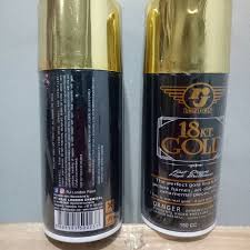 Jual CAT SEMPROT PILOK RJ LONDON - WARNA GOLD 18 KT & CROME - 150 CC ...