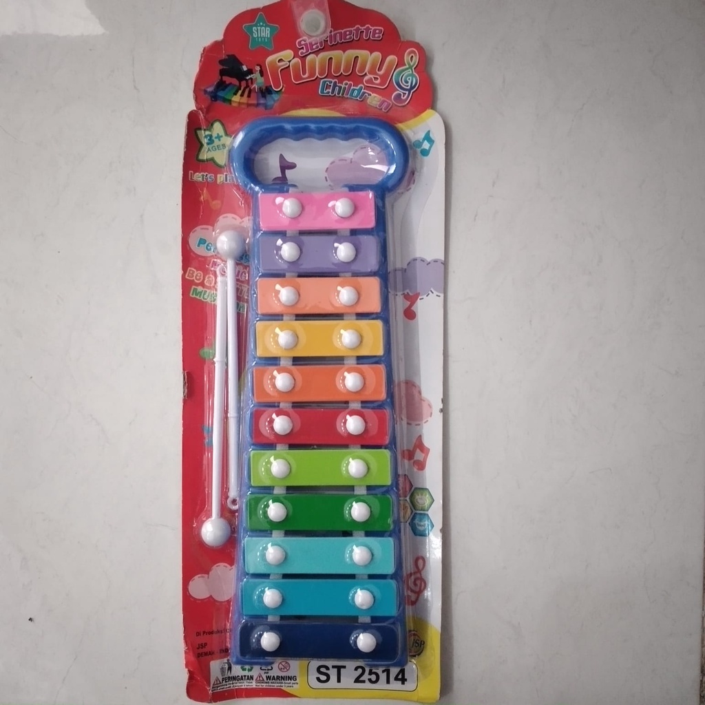 Jual Xylophone mainan edukasi musik gambang silofon Pukul Bunyi Ting ...