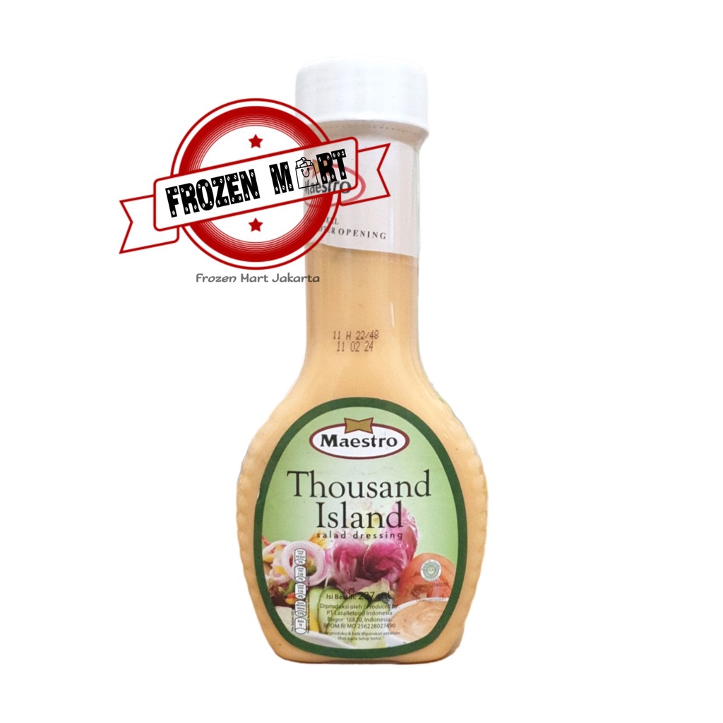 Jual MAESTRO Salad Dressing Thousand Island / Saus Bumbu Salad 237 Ml ...