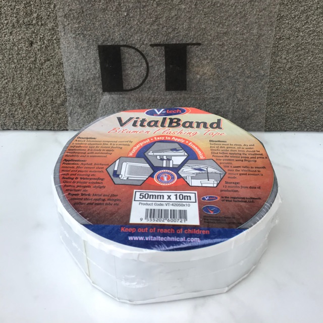 Jual Isolasi Talang VITALBAND 10mtr x 5cm - Bitumen Flashing Tape 10 m ...