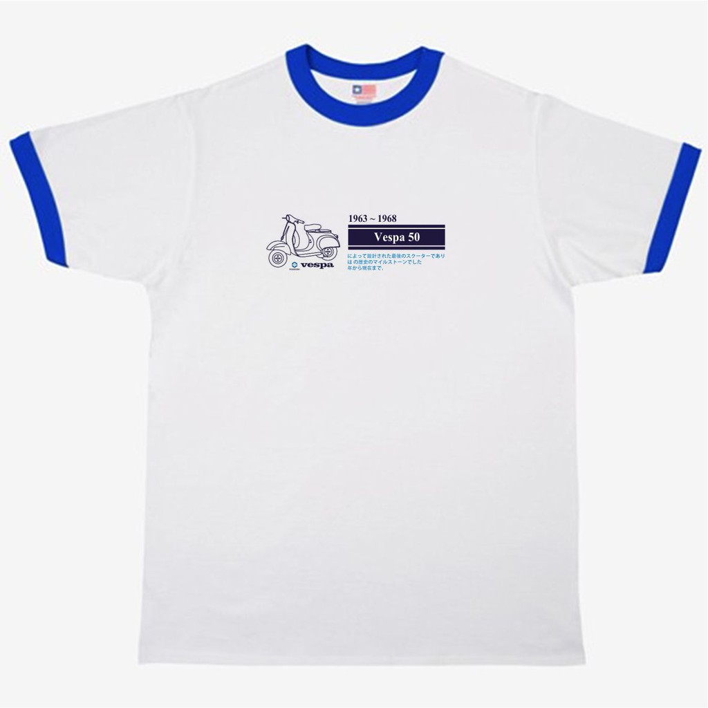 Jual classic ringer tee vespa JDM - kaos vespa - smallframe - vespa ...
