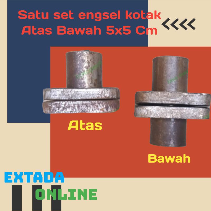 Jual engsel pintu swing kotak 5x5 Atas dan bawah (satu set) ornamen ...