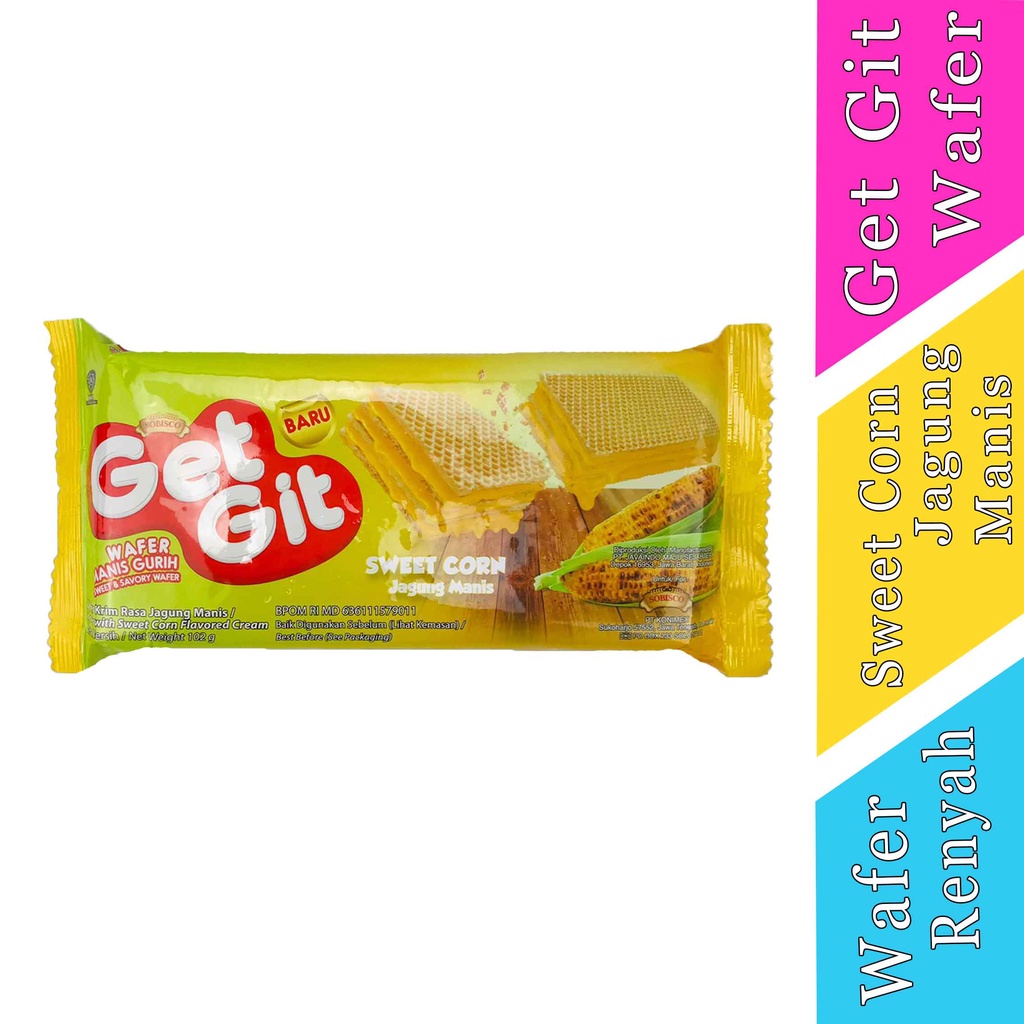 Jual Wafer Renyah - Wafer Get Git - Wafer Sweet Corn -Rasa Jagung Manis ...