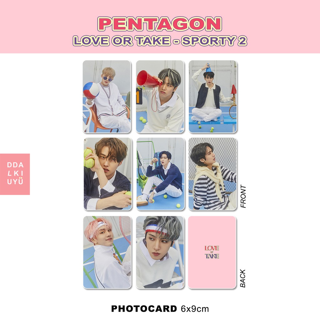 Jual PENTAGON - photocard [LOVE OR TAKE] SPORTY Ver 2 | Shopee Indonesia