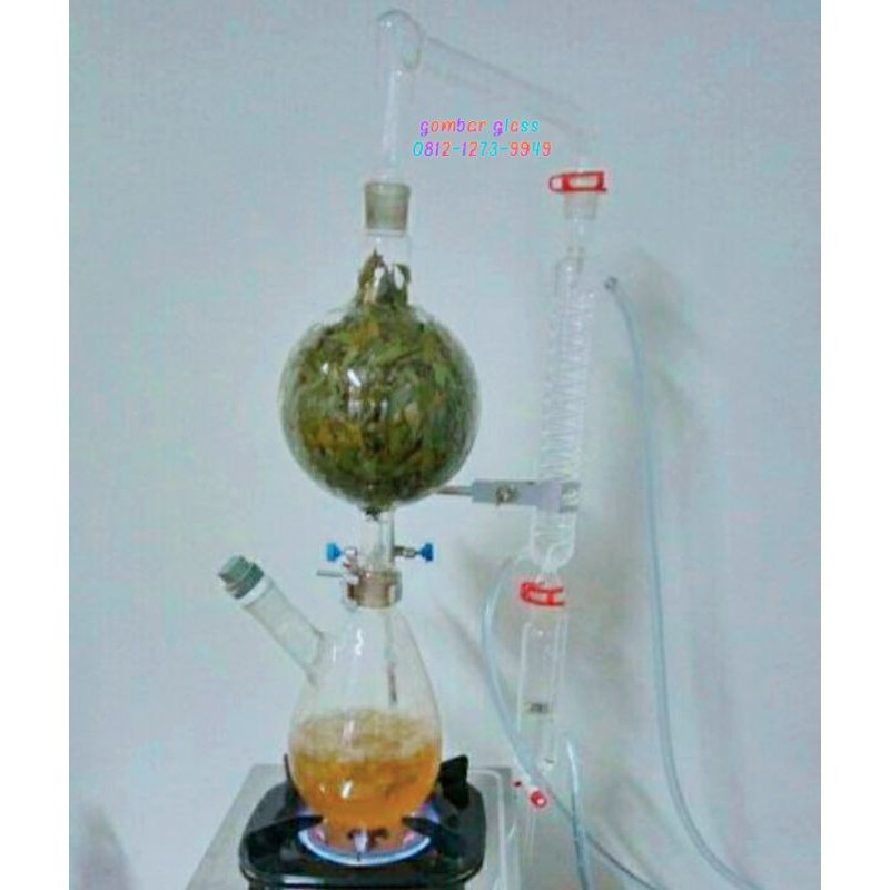 Jual Destilasi essentials oil dan minyak Atsiri 2000ml pirex | Shopee ...