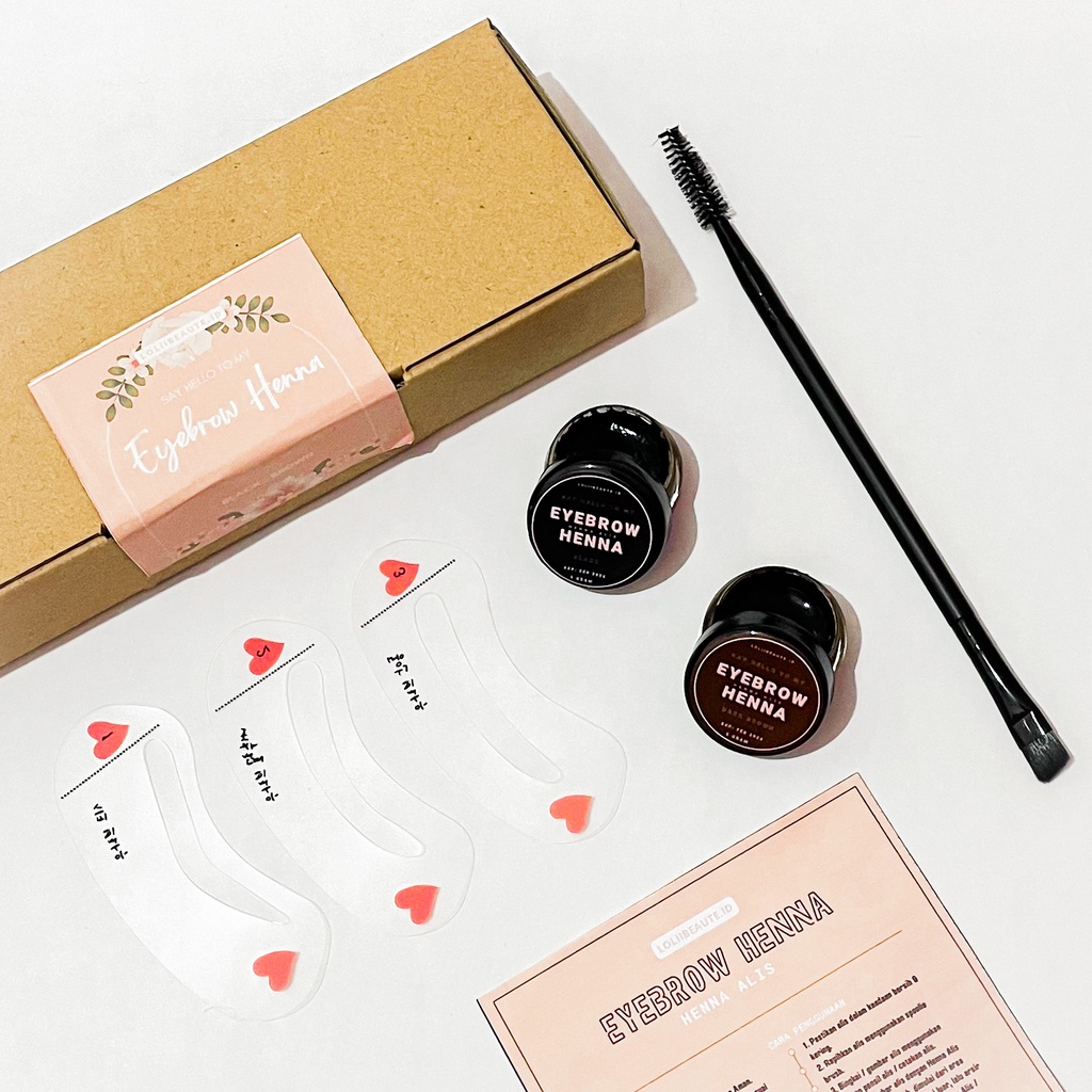 Jual Paket Eyebrow Henna Halal / Henna Alis Halal / Hena Alis / Brow ...