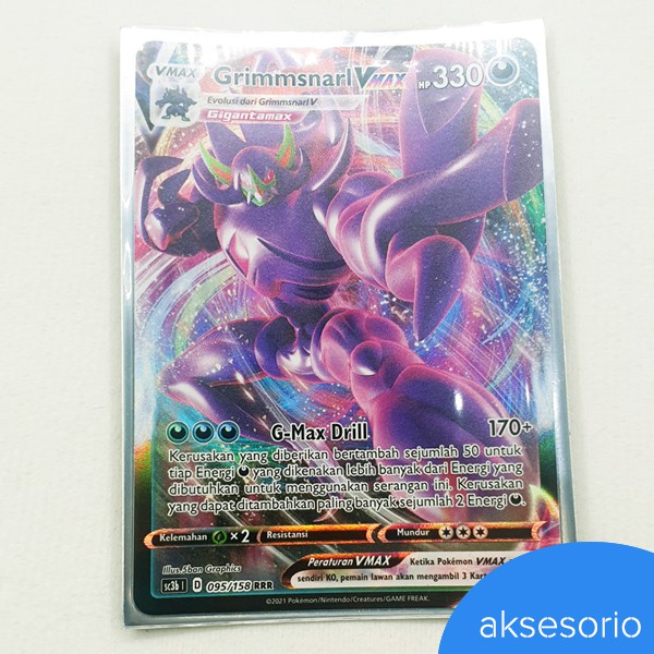 Jual Grimmsnarl VMAX RRR - Kartu Pokemon TCG Indonesia Original (Holo/Foil) | Shopee Indonesia
