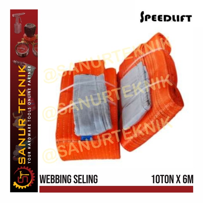Jual SPEEDLIFT Webbing Sling/ Webing Seling Sling Belt 10Tx6M 10T x 6M ...