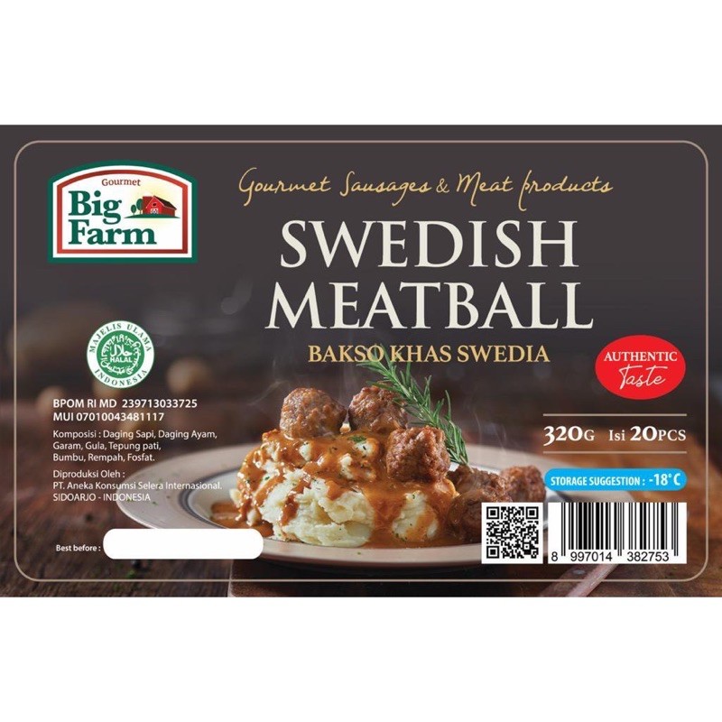 Jual Sosis Big Farm Swedish Meatball | Shopee Indonesia