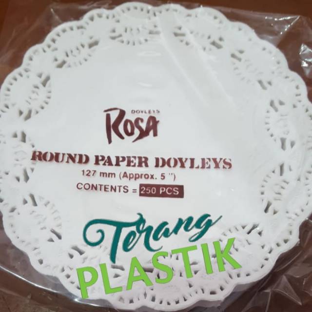 Jual Kertas Paper Doyleys Bulat D = 5" Alas Toples 250gr (Isi 250 pc ...