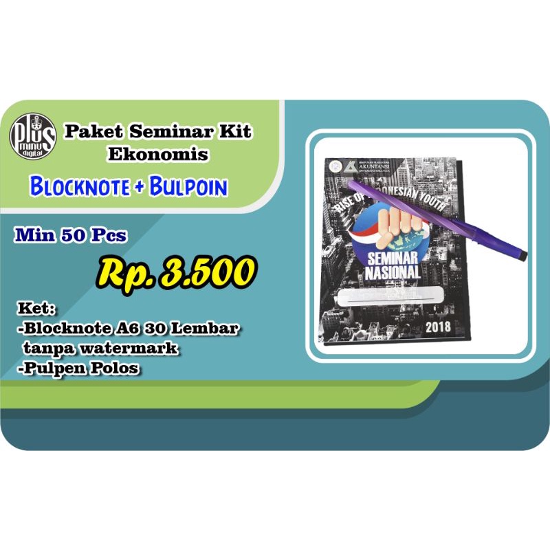 Jual SEMINAR KIT // BLOCKNOTE & PULPEN | Shopee Indonesia