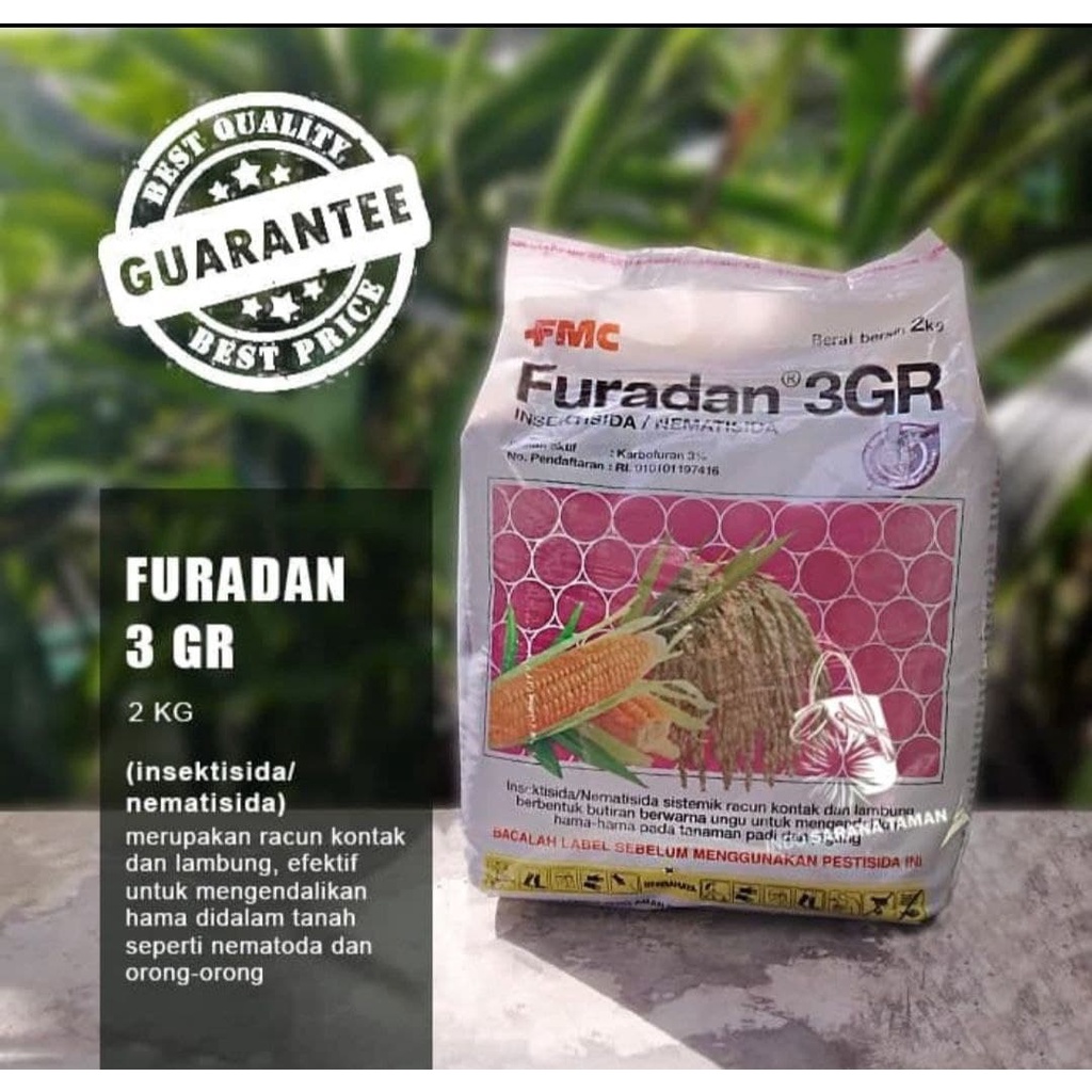 Jual INSEKTISIDA FURADAN 3GR 2kg Nematisida Pembasmi Hama Rayap Cacing ...