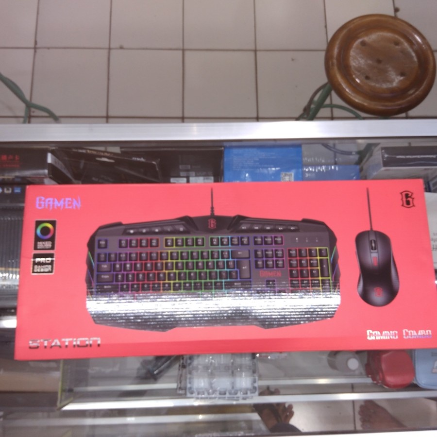 Jual GAMING Combo Keyboard Mouse GAMEN STATION | Shopee Indonesia