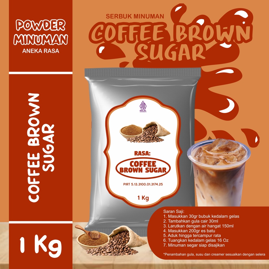 Jual Bubuk Serbuk Minuman 1kg Rasa Kopi Gula Aren Bubuk Minuman Kekinian Standar Instan Drink ...