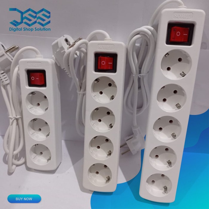 Jual Stop kontak 5M 5 lubang 4 lubang 3 lubang Terminal listrik 5 Meter - 3Lubang | Shopee Indonesia