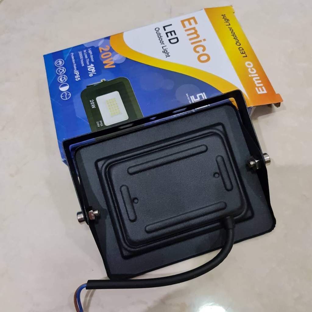 Jual Lampu Sorot 10w 20w 30w 50w PUTIH Emico PUTIH BEST SELLER HIGHQUALITY | Shopee Indonesia