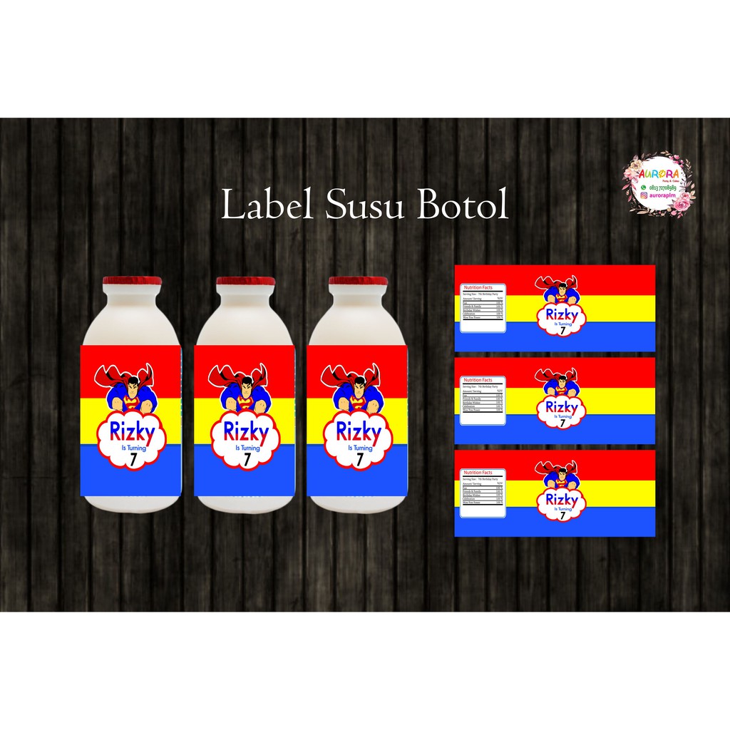 Jual LABEL BOTO SUSU SUPERMAN | Shopee Indonesia