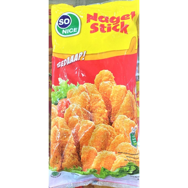 Jual SO NICE naget stik 1kg | Shopee Indonesia