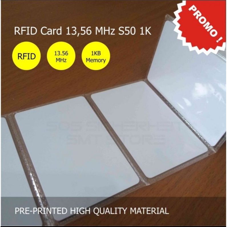 Jual Kartu switch saklar 1kb 13,56 mhz RFID Smart Card Mifare S50 13 ...