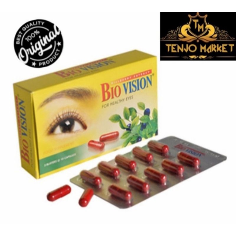 Jual BIO VISION VITAMIN MATA ISI 10 KAPSUL/ OBAT VITAMIN MATA BIOVISION ...