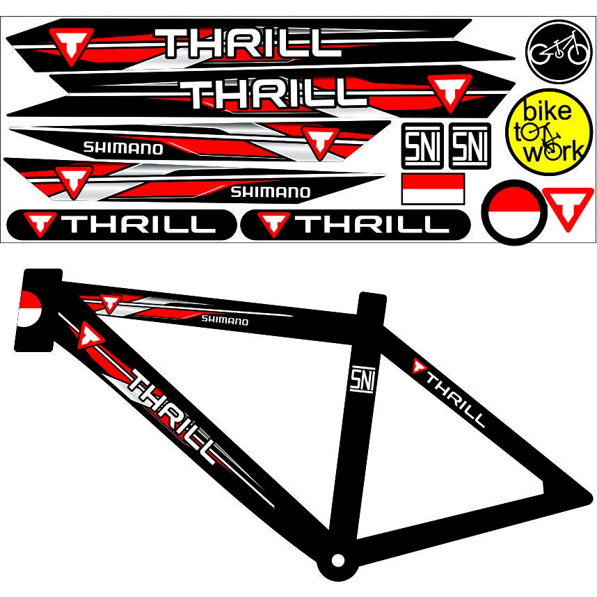 Jual STIKER THAILOOK STICKER THRIL MITIF STRIPING BIKE SEPEDA VARIASI ...