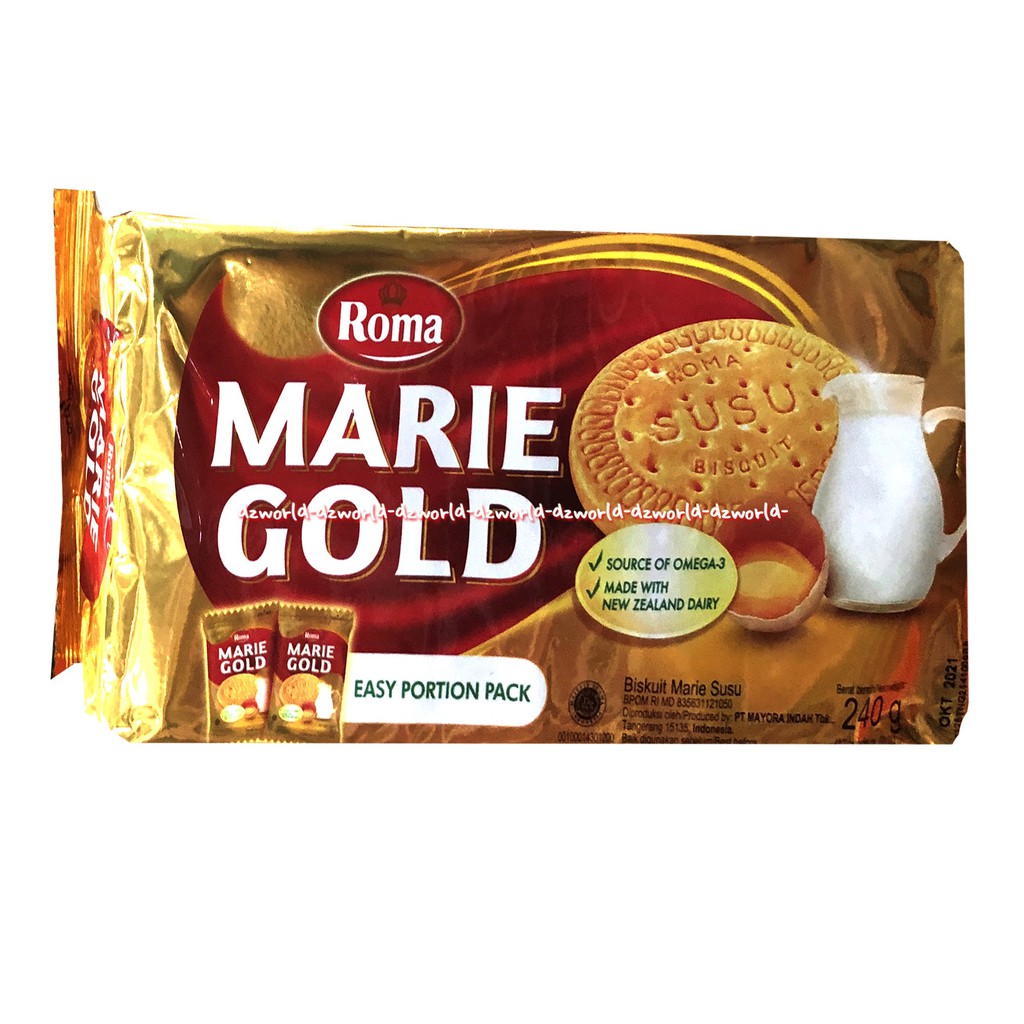 Jual Roma Marie Gold 240gr Biskuit Roma Susu Biscuit Marie Regal Bulat ...