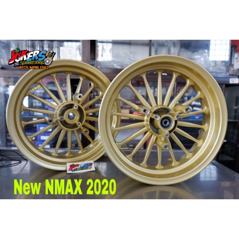 Jual Velg VRossi Rossy Galaxy Daytona NMAX OLD dan NMAX NEW Putih Gold ...