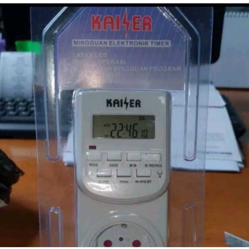 Jual STOP KONTAK TIMER DIGITAL LISTRIK OTOMATIS KAISER | Shopee Indonesia