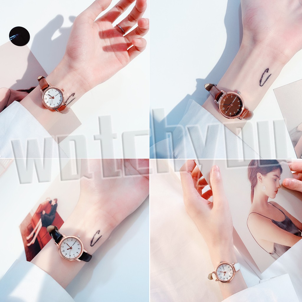 Jual Watchyou Jam Tangan Wanita A0021 Retro Casual Simple Gaya Korea Untuk Kulit Analog Watches ...